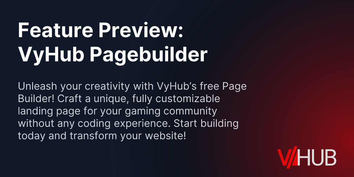 Feature Preview: VyHub Pagebuilder - VyHub