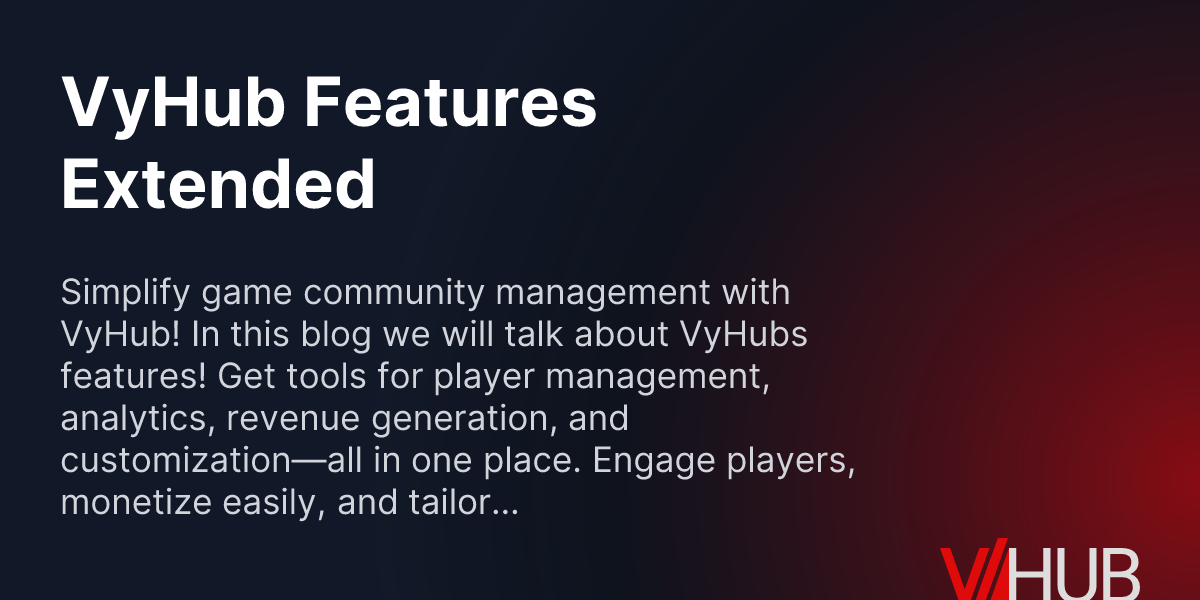 VyHub Features Extended - VyHub
